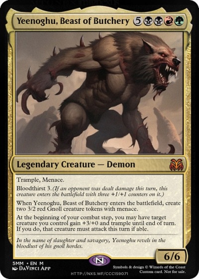 MTGNexus - Yeenoghu, Beast of Butchery