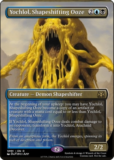 MTGNexus - Yochlol, Shapeshifting Ooze // Yochlol, Arachnid Deceiver
