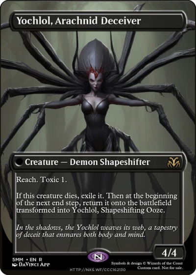 MTGNexus - Yochlol, Shapeshifting Ooze // Yochlol, Arachnid Deceiver