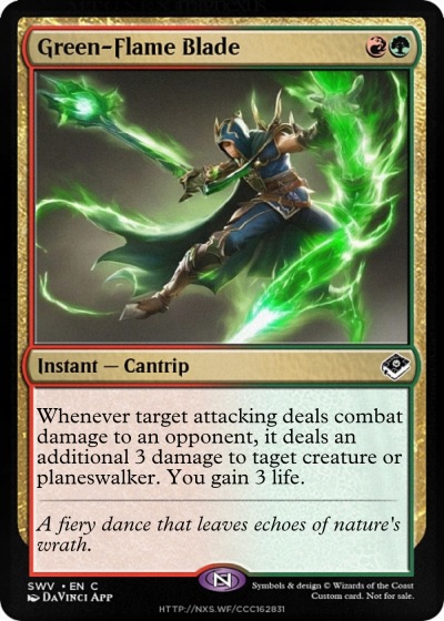 MTGNexus - Green-Flame Blade