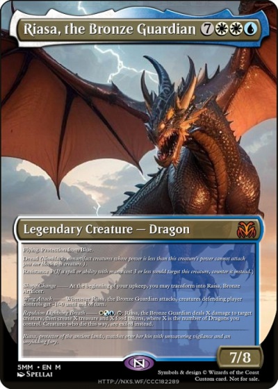 MTGNexus - Riasa, the Bronze Guardian // Rasia, Bronze Artificer