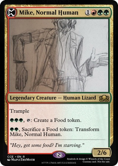 MTGNexus - Mike, Normal Human // Estus, Ancient Born Reptile