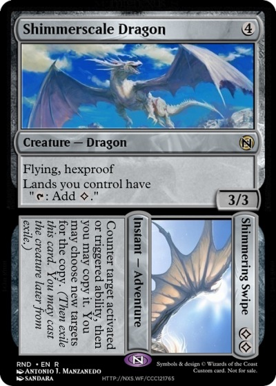 MTGNexus - Shimmerscale Dragon // Shimmering Swipe