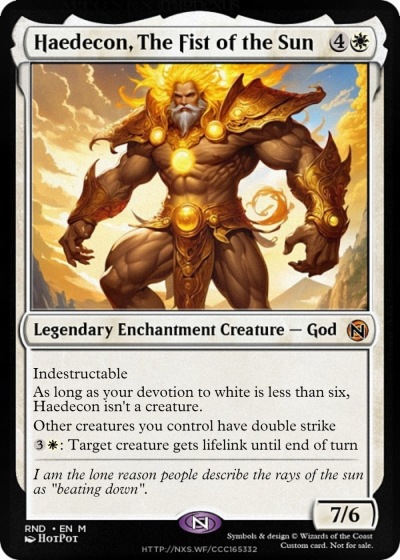 MTGNexus - Haedecon, The Fist of the Sun
