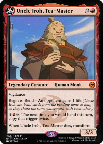 MTGNexus - Uncle Iroh, Tea-Master // Iroh, Humble Guide