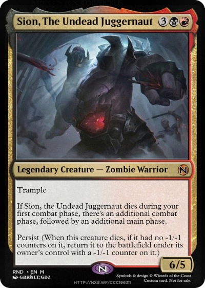 MTGNexus - Sion, The Undead Juggernaut