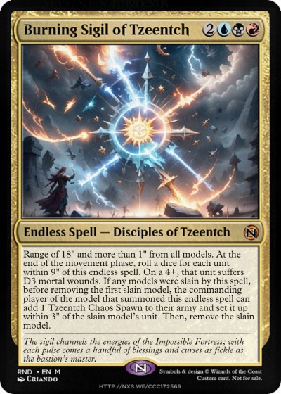 MTGNexus - Burning Sigil of Tzeentch