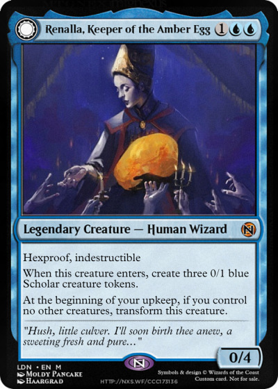 MTGNexus - Renalla, Keeper of the Amber Egg // Renalla, Queen of the Full M