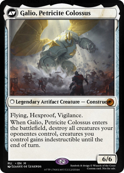 MTGNexus - The Great Statue of Petricite // Galio, Petricite Colossus