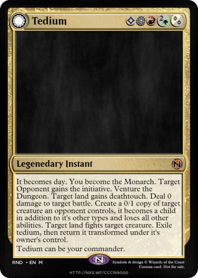 MTGNexus - Tedium // The Definition of Insanity