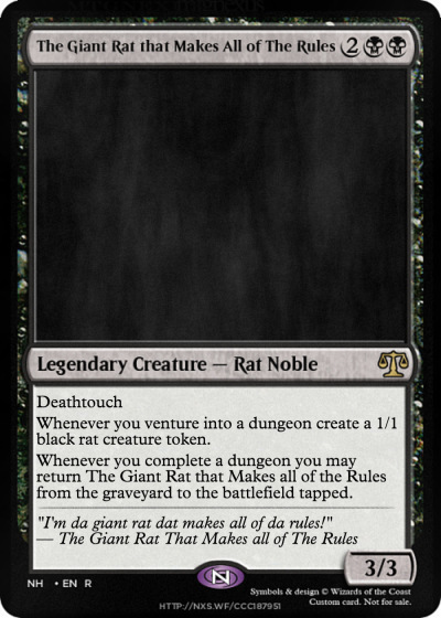 MTGNexus - The Giant Rat that Makes All of The Rules