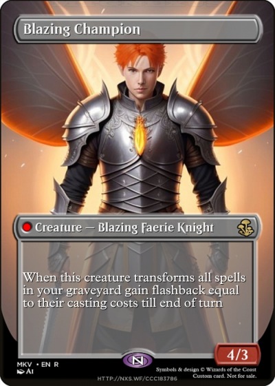 MTGNexus - Blazing Squire // Blazing Champion