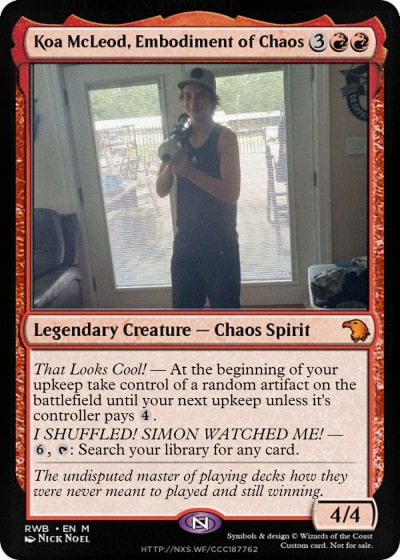 MTGNexus - Koa McLeod, Embodiment of Chaos