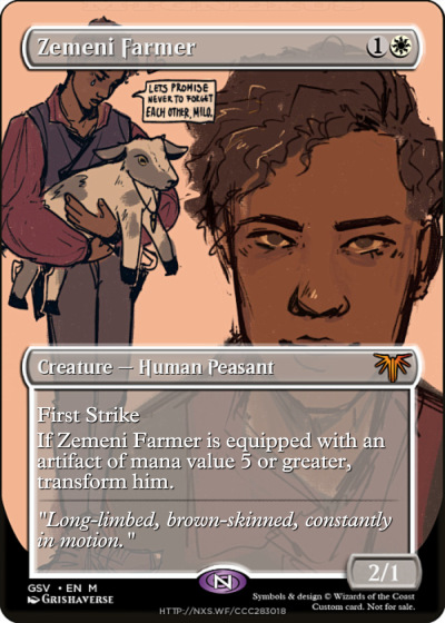 MTGNexus - Zemeni Farmer // Jesper Fahey, Infinite Sharpshooter