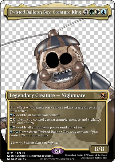 MTGNexus - Twisted Balloon Boy, Creature King // Twisted Mangle, friends wi