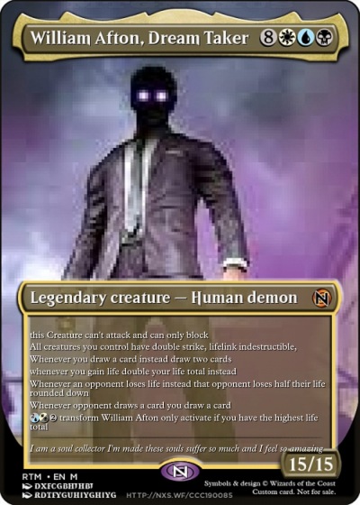 MTGNexus - William Afton, Dream Taker // Twisted Puppet, the last one
