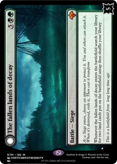 MTGNexus - The fallen lands of decay // The protector of this land