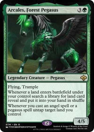 MTGNexus - Arcales, Forest Pegasus