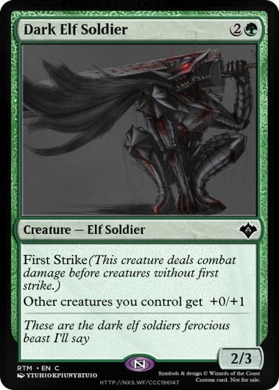 MTGNexus - Dark Elf Soldier
