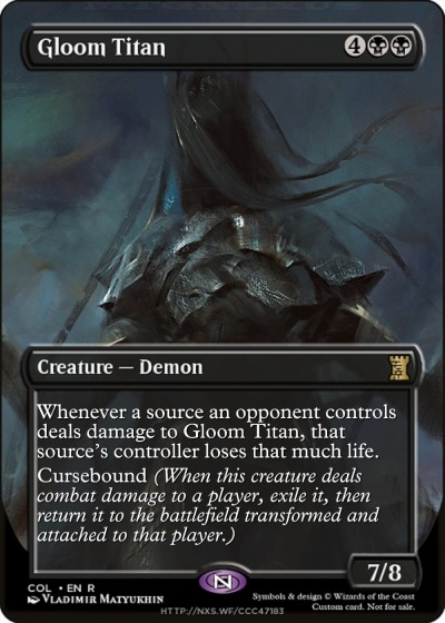 MTGNexus - Gloom Titan // Gloom of Impending Death