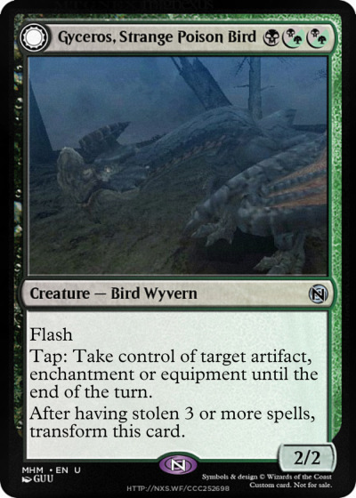 MTGNexus - Gyceros, Strange Poison Bird // Purple Gypceros, Rare Poison Bir