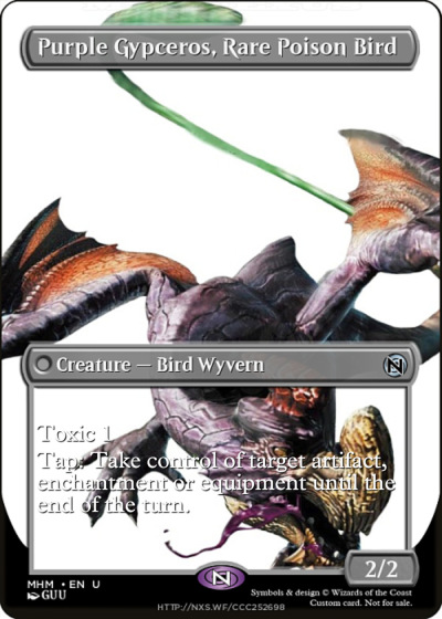 MTGNexus - Gyceros, Strange Poison Bird // Purple Gypceros, Rare Poison Bir