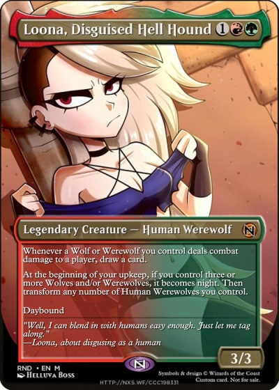 MTGNexus - Loona, Disguised Hell Hound // Loona, I.M.P Receptionist