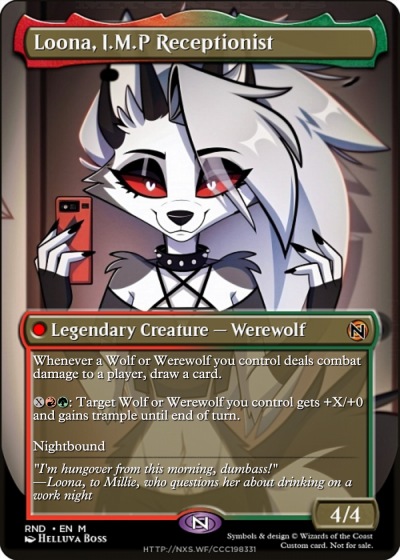 MTGNexus - Loona, Disguised Hell Hound // Loona, I.M.P Receptionist
