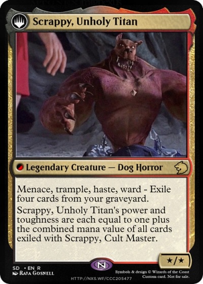 MTGNexus - Scrappy, Cult Master // Scrappy, Unholy Titan