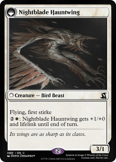 MTGNexus - Weak Hatchling // Nightblade Hauntwing