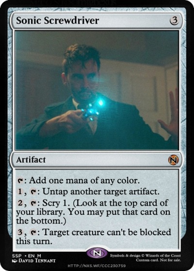 MTGNexus - Sonic Screwdriver proxies