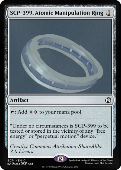 MTGNexus - SCP-399, Atomic Manipulation Ring