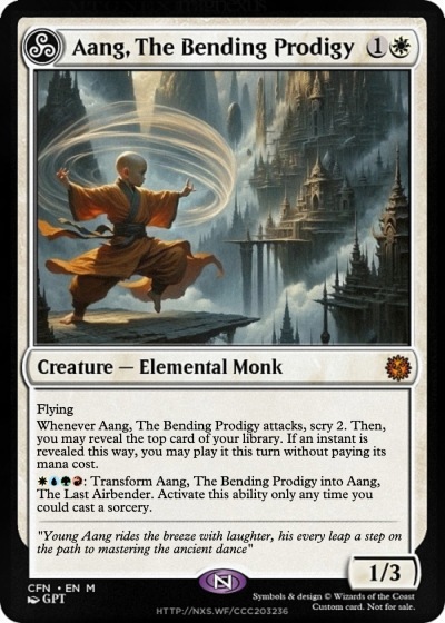 MTGNexus - Aang, The Bending Prodigy // Aang, The Last Airbender