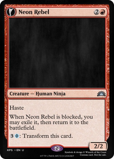 MTGNexus - Neon Rebel // Compleated Rebel
