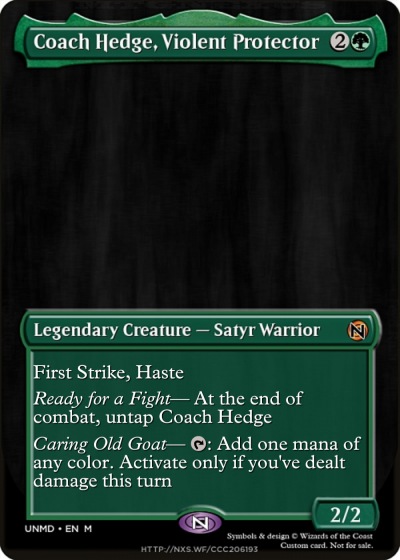 MTGNexus - Coach Hedge, Violent Protector