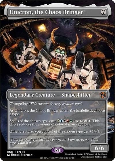 MTGNexus - Unicron, the Chaos Bringer