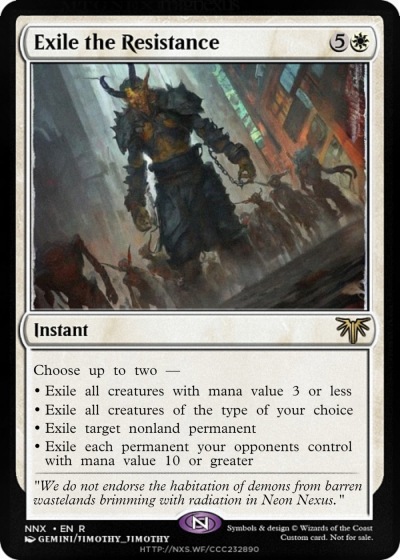 MTGNexus - Exile the Resistance