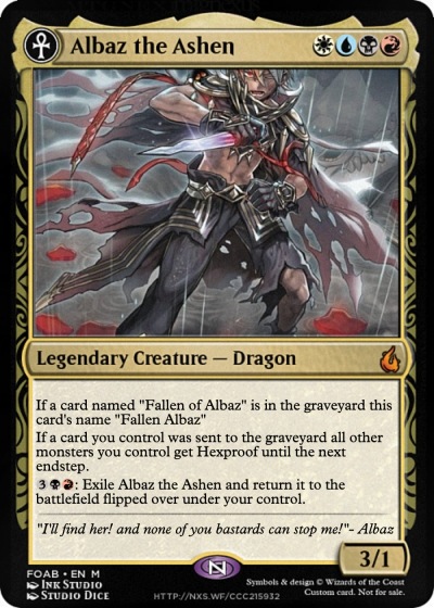 MTGNexus - Albaz the Ashen // Albion The Shrouded Dragon