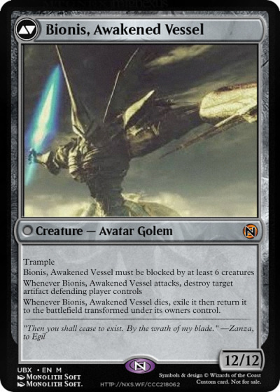 MTGNexus - Bionis, Dormant Titan // Bionis, Awakened Vessel
