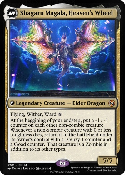 MTGNexus - Gore Magala, Enigma // Shagaru Magala, Heaven's Wheel