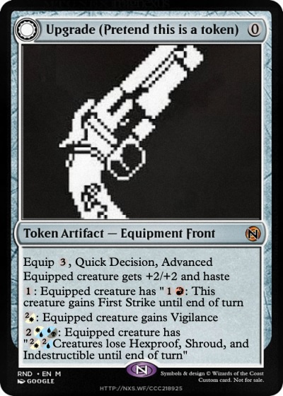 MTGNexus - Upgrade (Pretend this is a token) // Upgrade (Pretend this is a