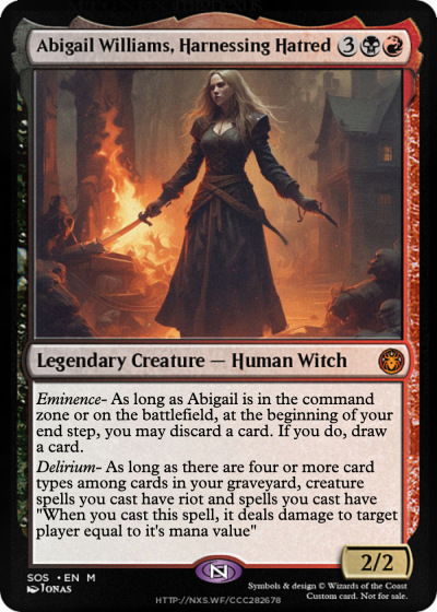 MTGNexus - Abigail Williams, Harnessing Hatred