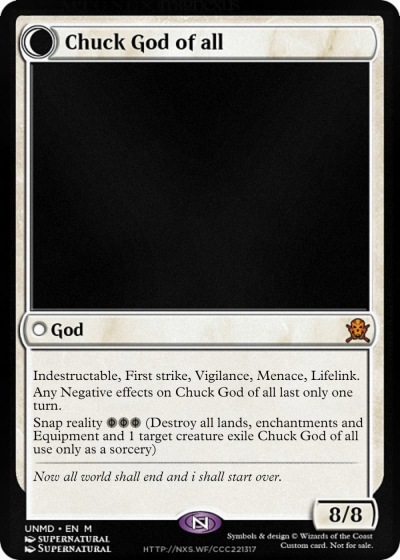 MTGNexus - Chuck Shirley, The prophet // Chuck God of all