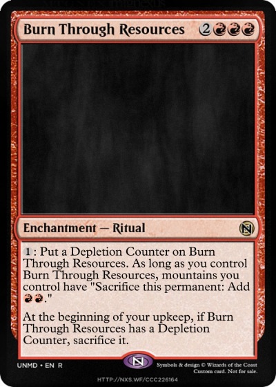 MTGNexus - Burn Through Resources