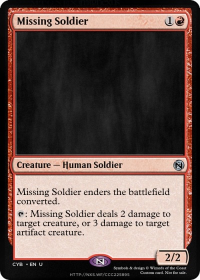 MTGNexus - Missing Soldier