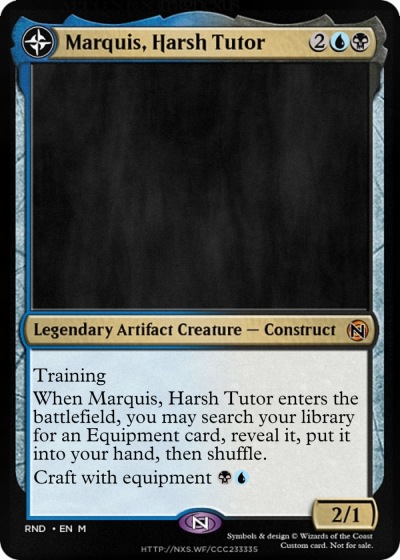 MTGNexus - Marquis, Harsh Tutor // Marquis Barov, Steadfast Mentor