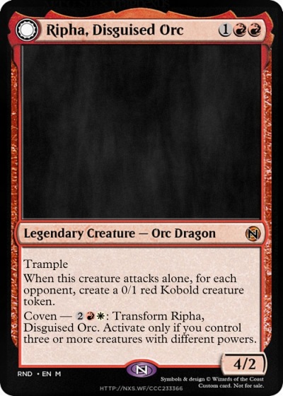 MTGNexus - Ripha, Disguised Orc // Ripha Serria, Revealed