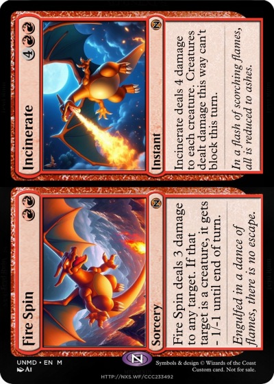 MTGNexus - Fire Spin // Incinerate