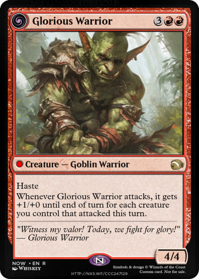 MTGNexus - Glory Seeker // Glorious Warrior