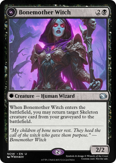 MTGNexus - Necromancy Spell: Summon Skeleton // Bonemother Witch